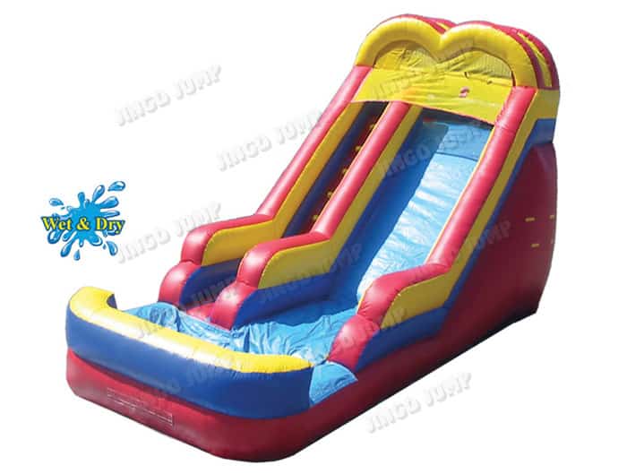 18 FT Double Deep Wet-Dry Slide - Shop commercial Inflatable water ...
